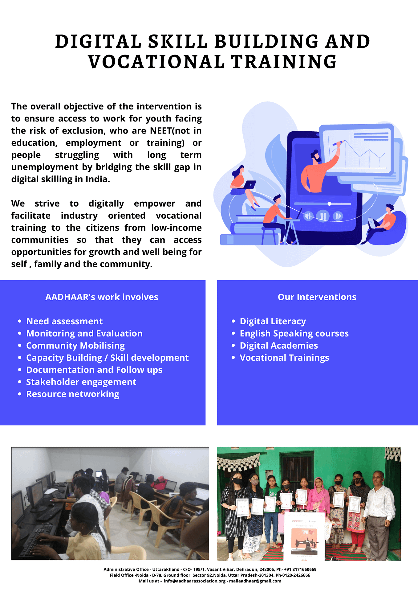 Digital Skill Building & Vocational Training - AADHAAR